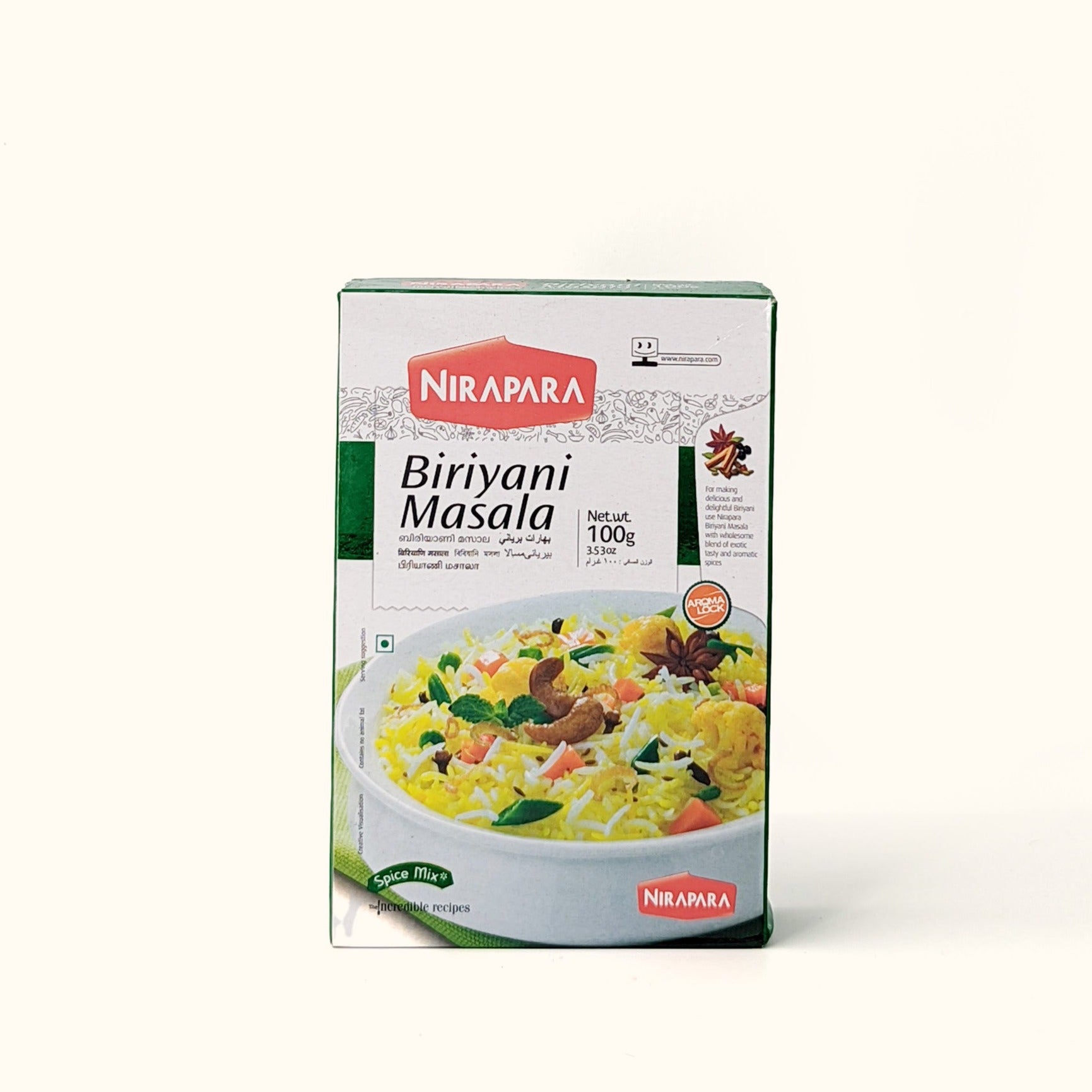 Nirapara Biriyani Masala 100g – Koodai
