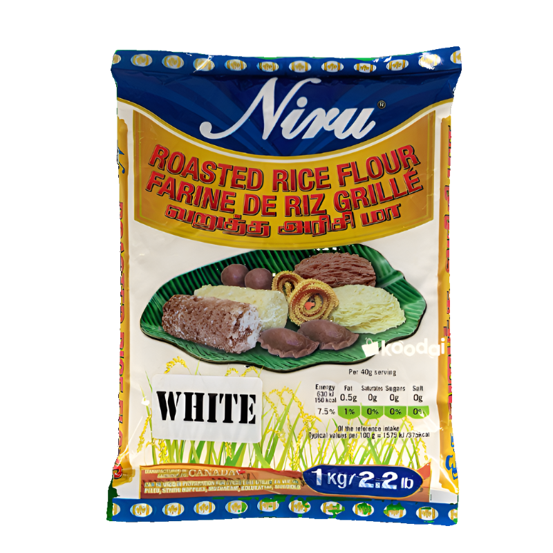 Niru Rosted Rice Flour White 1KG – Koodai