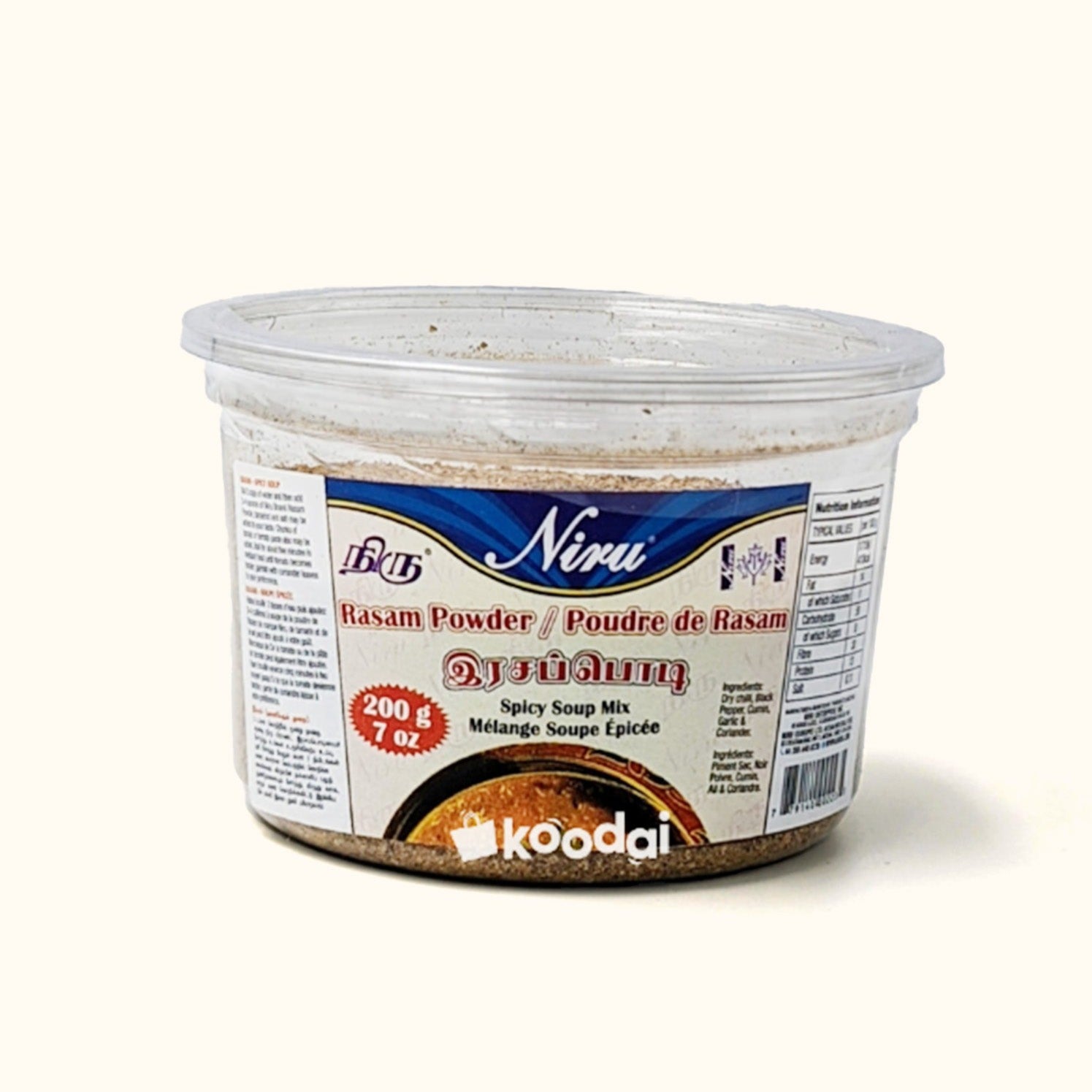 Niru Rasam Powder 200G – Koodai