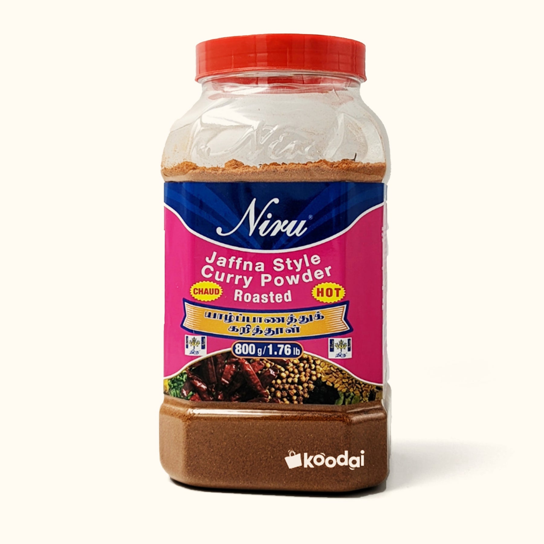 Niru-Roasted Jaffna Curry Powder HOT 800G – Koodai