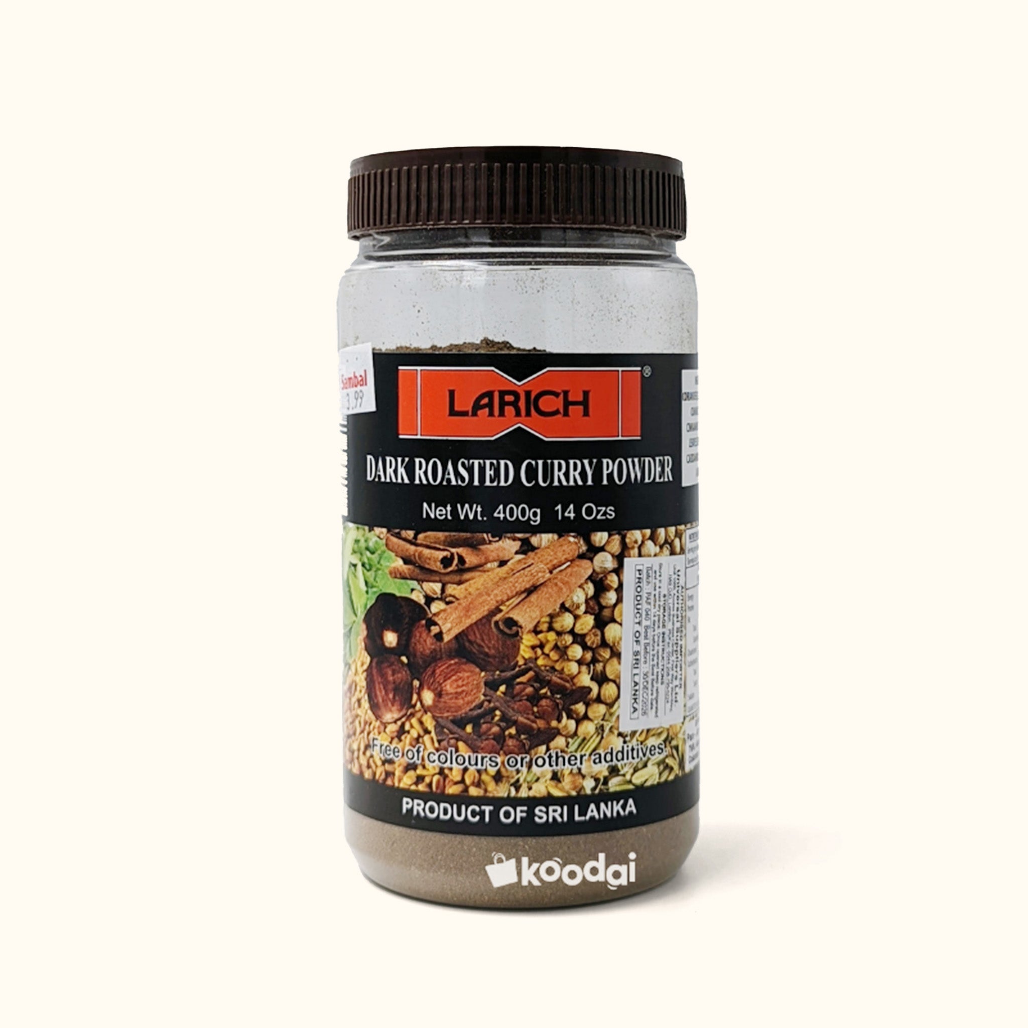 Larich Dark Roasted Curry Powder 400G – Koodai
