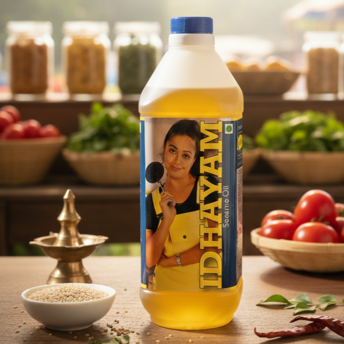 Idhayam Gingelly Oil (Nallennai) 1L - Buy Online UK – Koodai