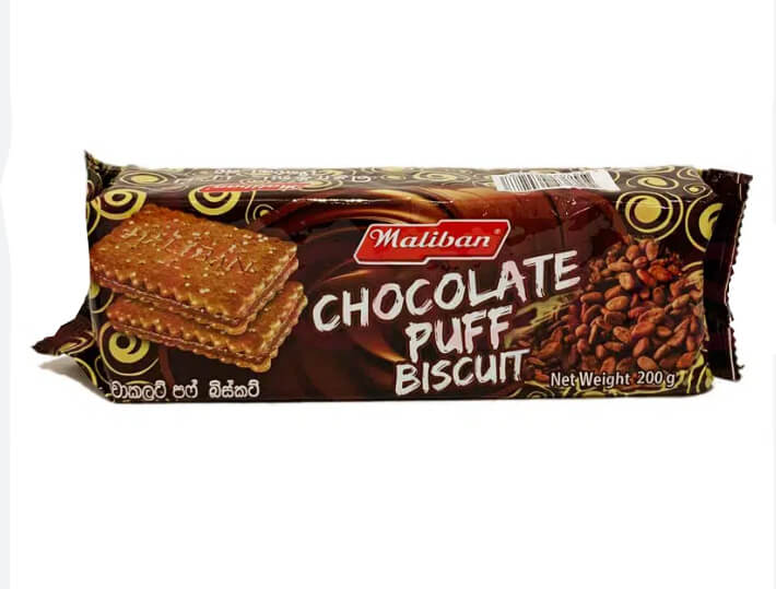 Maliban Chocolate Puff Biscuit 200g – Koodai